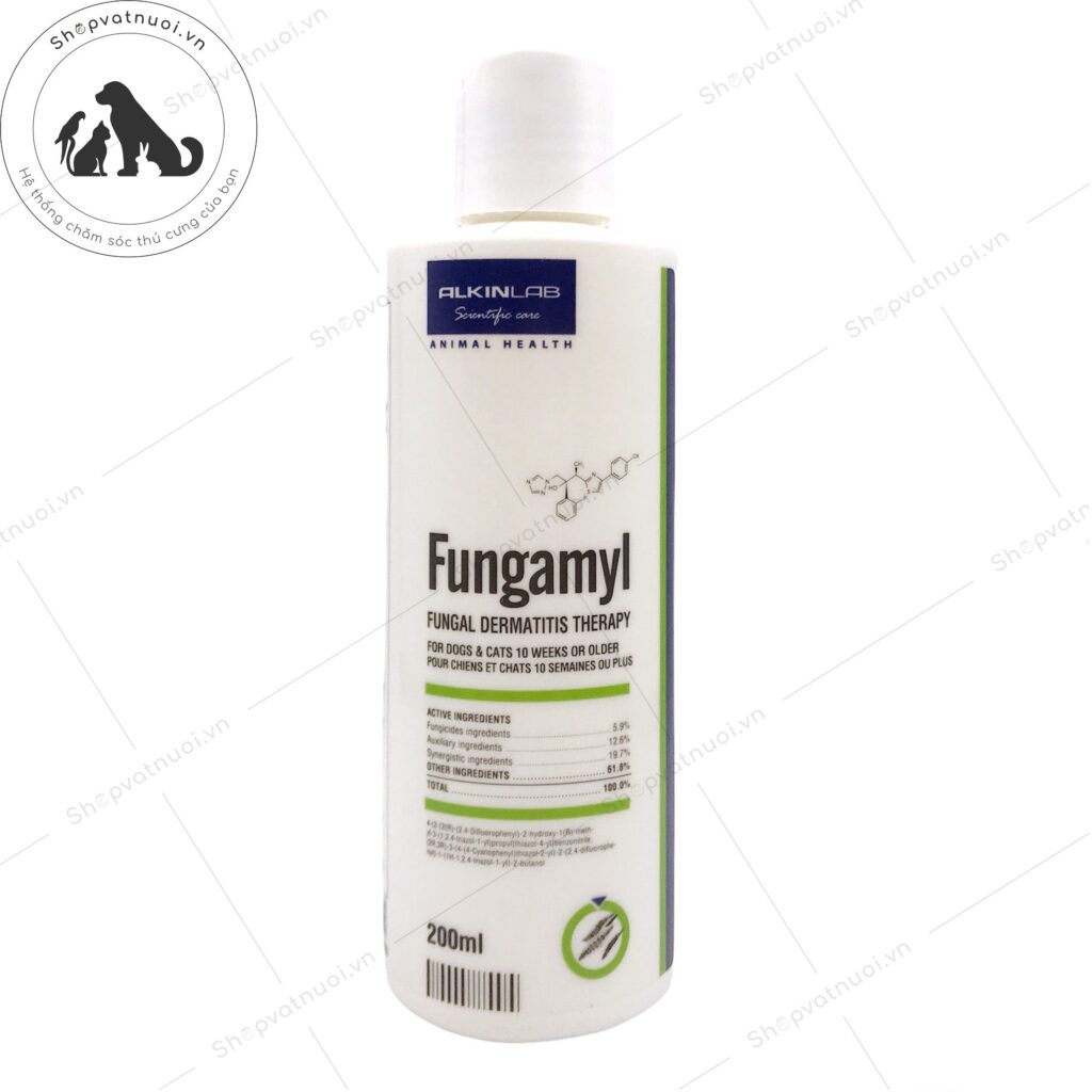 Dầu Tắm Trị Nấm Viêm Da Cho Chó Mèo Fungamyl Alkin - Shopvatnuoi.vn