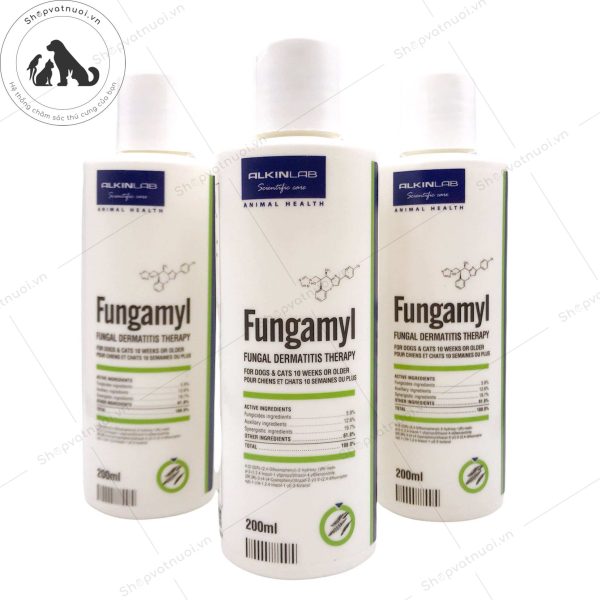 Dầu Tắm Trị Nấm Viêm Da Cho Chó Mèo Fungamyl Alkin - Shopvatnuoi.vn