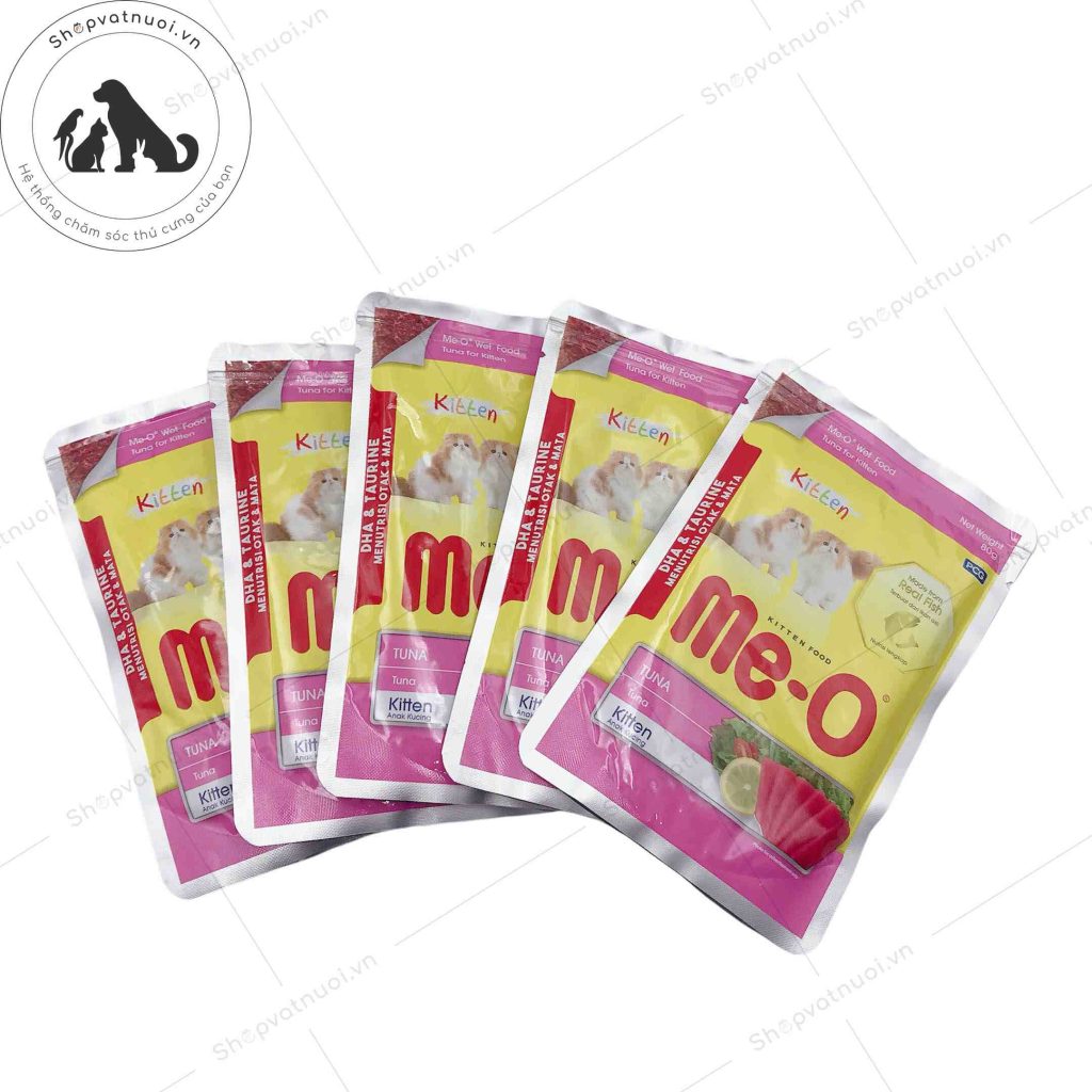 Pate Mèo Súp Mèo Nấu Đông Me-O 80g - Shopvatnuoi.vn