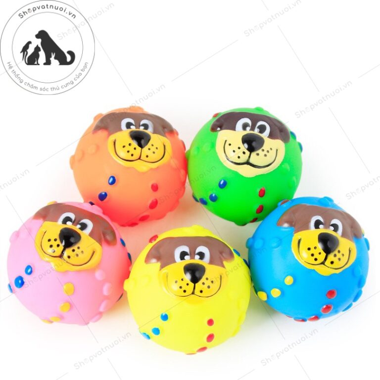 Đồ Chơi Cao Su Bóng Mặt Chó - Shopvatnuoi.vn