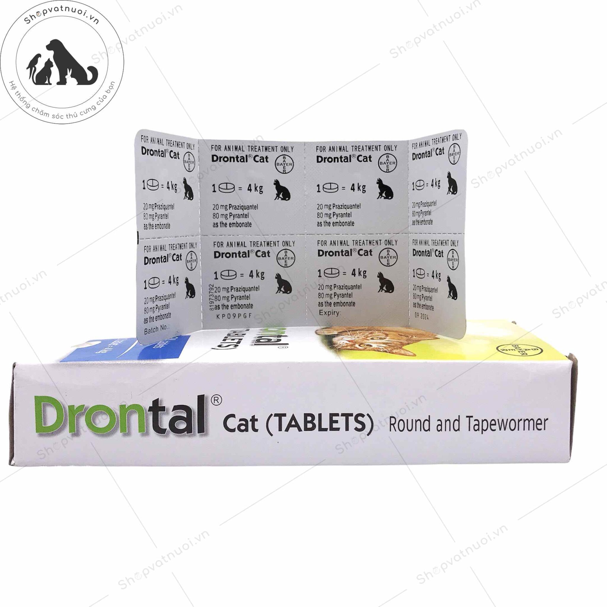 Thuốc Tẩy Giun Sán Cho Mèo Dạng Viên Drontal Cat Bayer Hàng Xách Tay ...