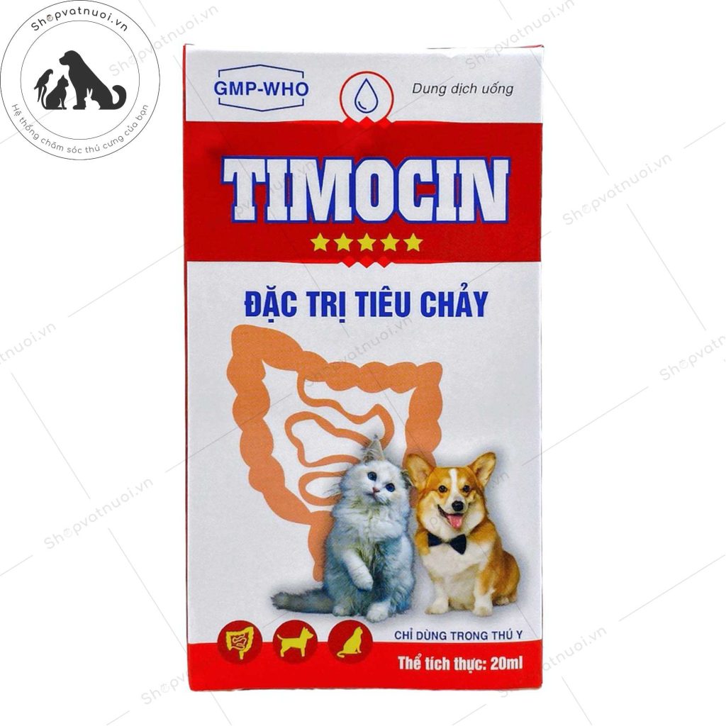 Thuốc Uống Đặc Trị Tiêu Chảy Cho Chó Mèo Timocin - Shopvatnuoi.vn