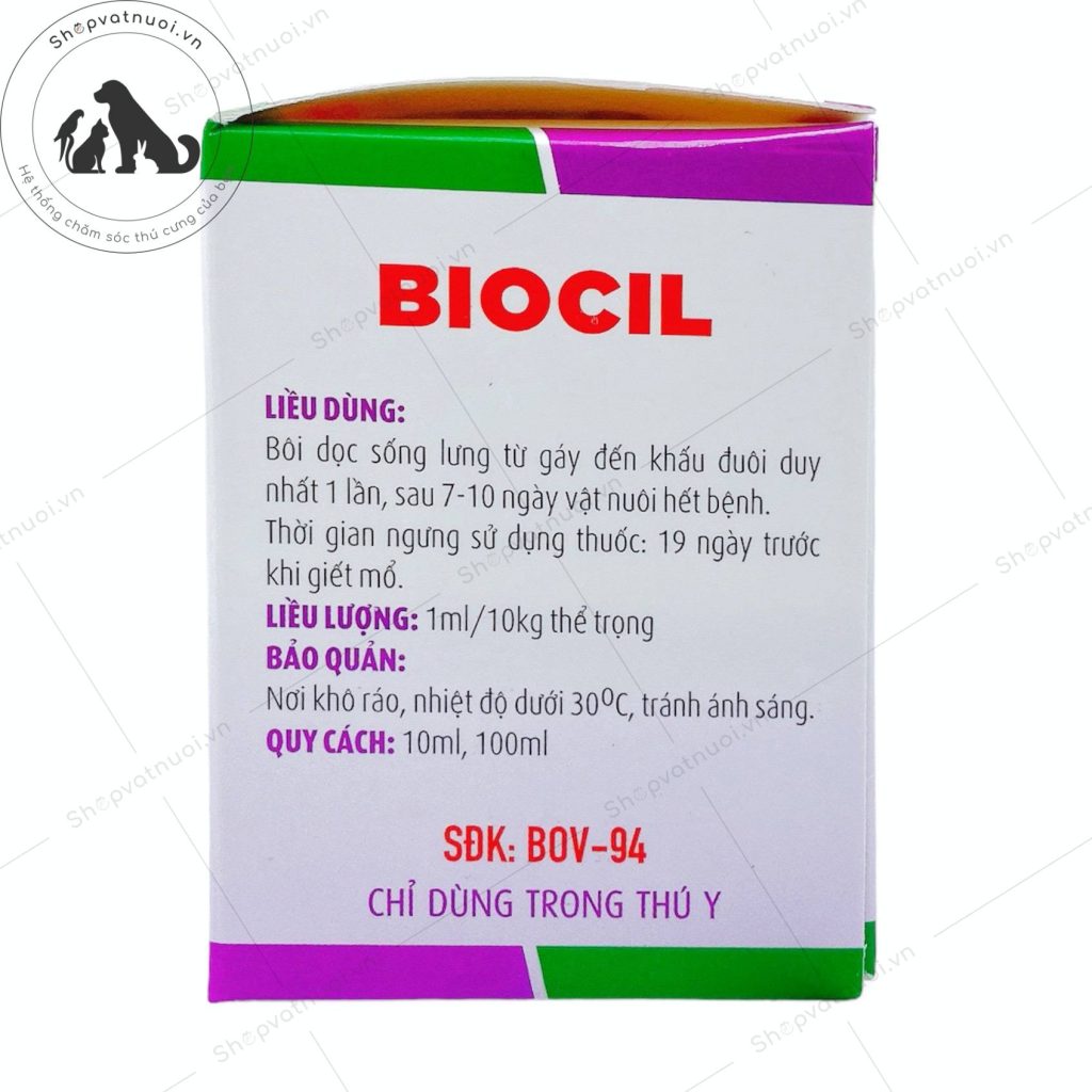 Thuốc Nhỏ Gáy Diệt Ký Sinh Trùng Biocil MaxVet 10ml - Shopvatnuoi.vn