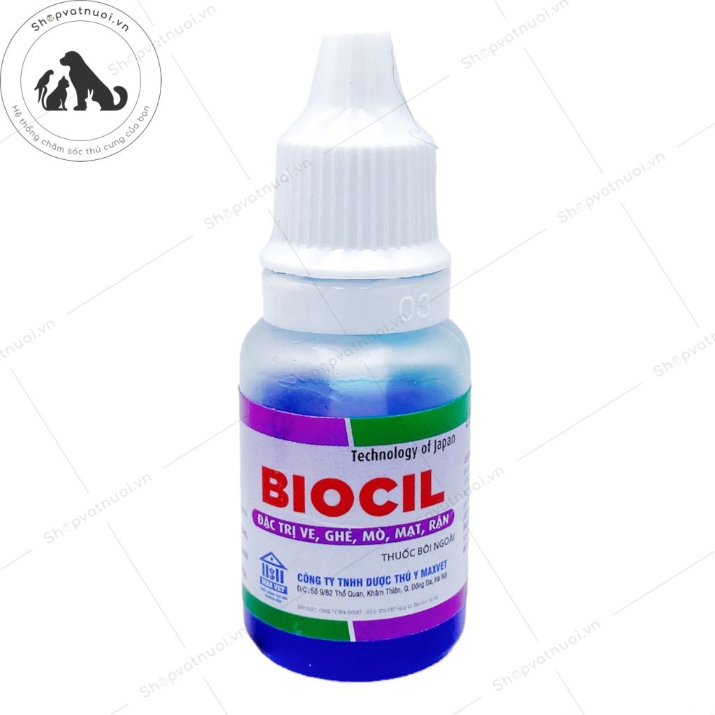 Thuốc Nhỏ Gáy Diệt Ký Sinh Trùng Biocil MaxVet 10ml - Shopvatnuoi.vn