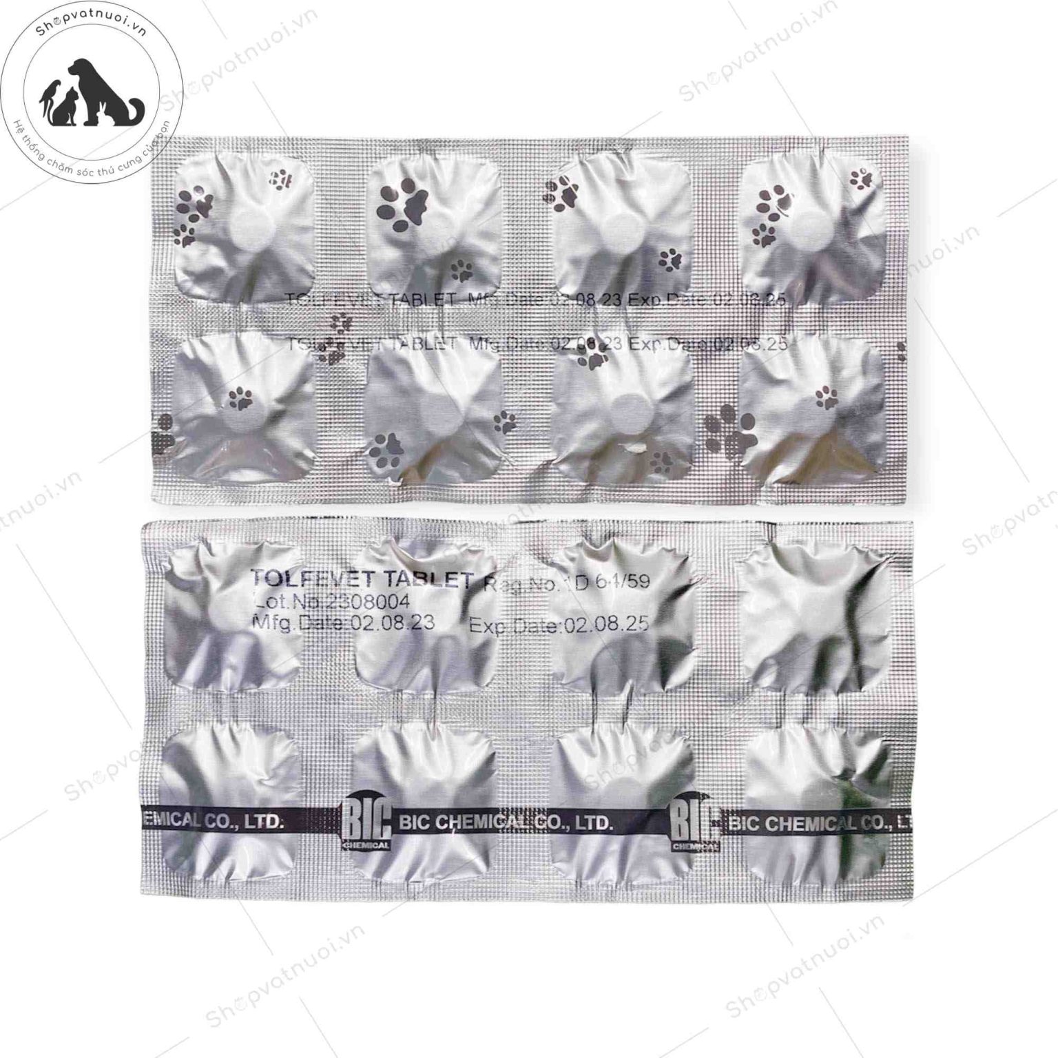 Viên Kháng Viêm Giảm Đau Hạ Sốt Tolfevet Tablet TSD - Shopvatnuoi.vn