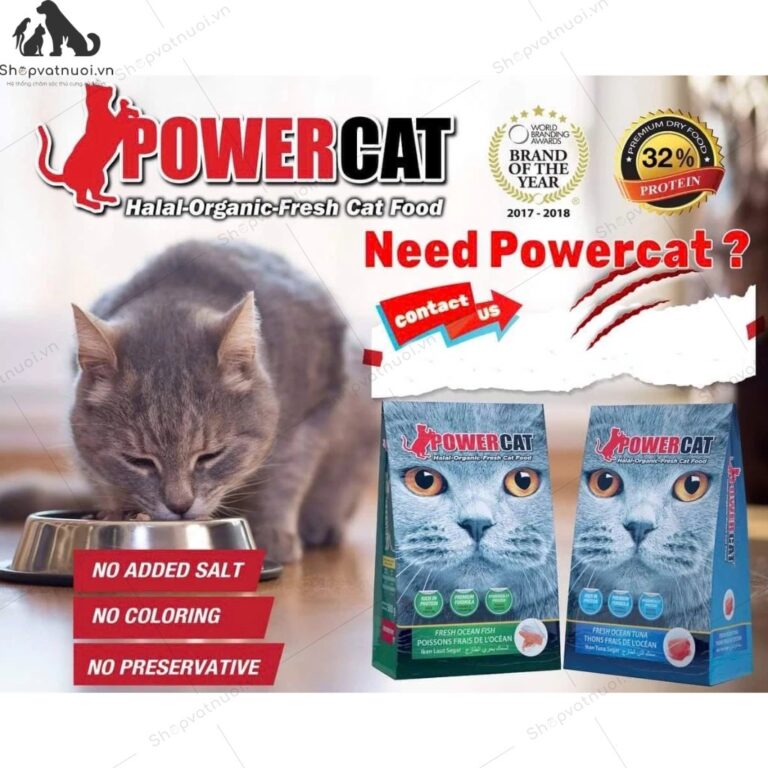 Thức Ăn Hạt Cho Mèo Power Cat - Shopvatnuoi.vn